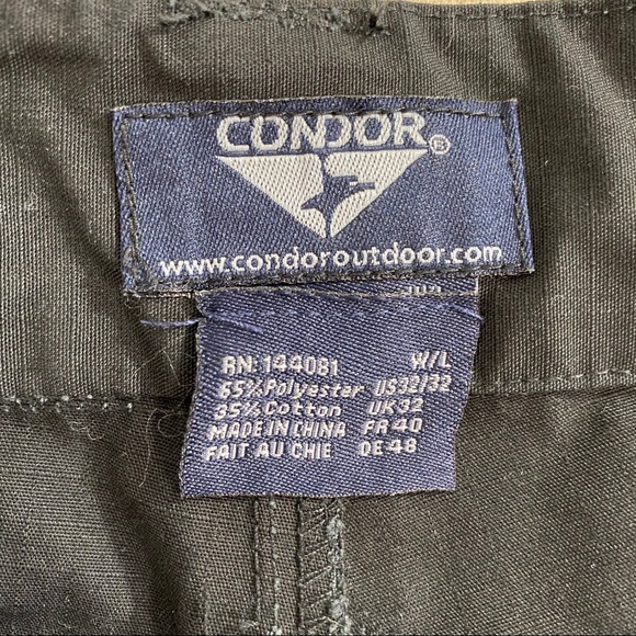 Condor Outdoors | Pants | Condor Outdoors Black Tactical Streetwear ...